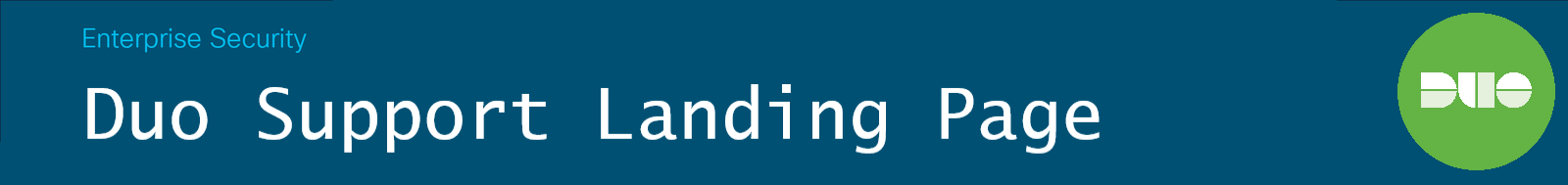 Duo Support Landing Page